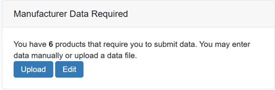 Manual Entry of Product Data